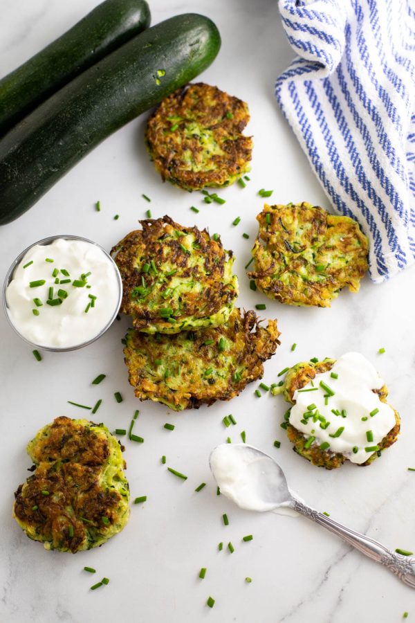 Courgette Fritters with Chives recipe & ingredients. How to make ...