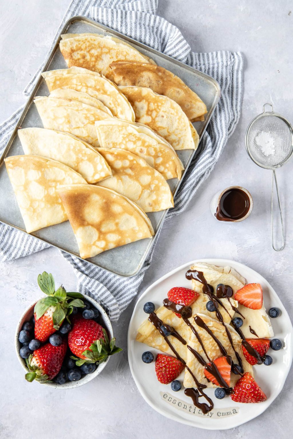 Coconut Milk Crepes with Raspberry Sauce recipe & ingredients. How to ...