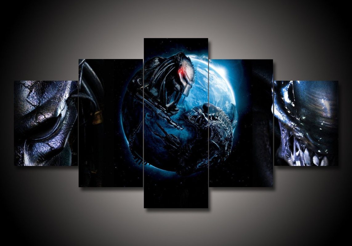 Alien 8 - Movie 5 Panel Canvas Art Wall Decor - Hot Sale 2025