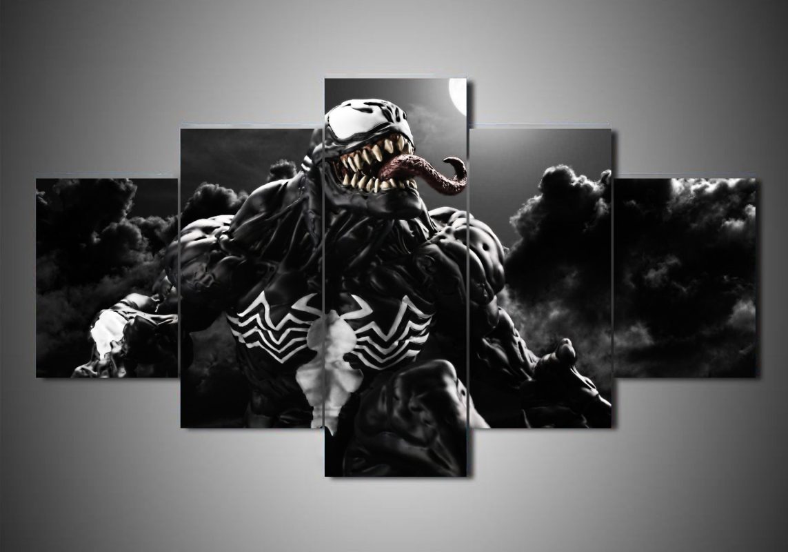 Venom 2 - Movie 5 Panel Canvas Art Wall Decor - Hot Sale 2025